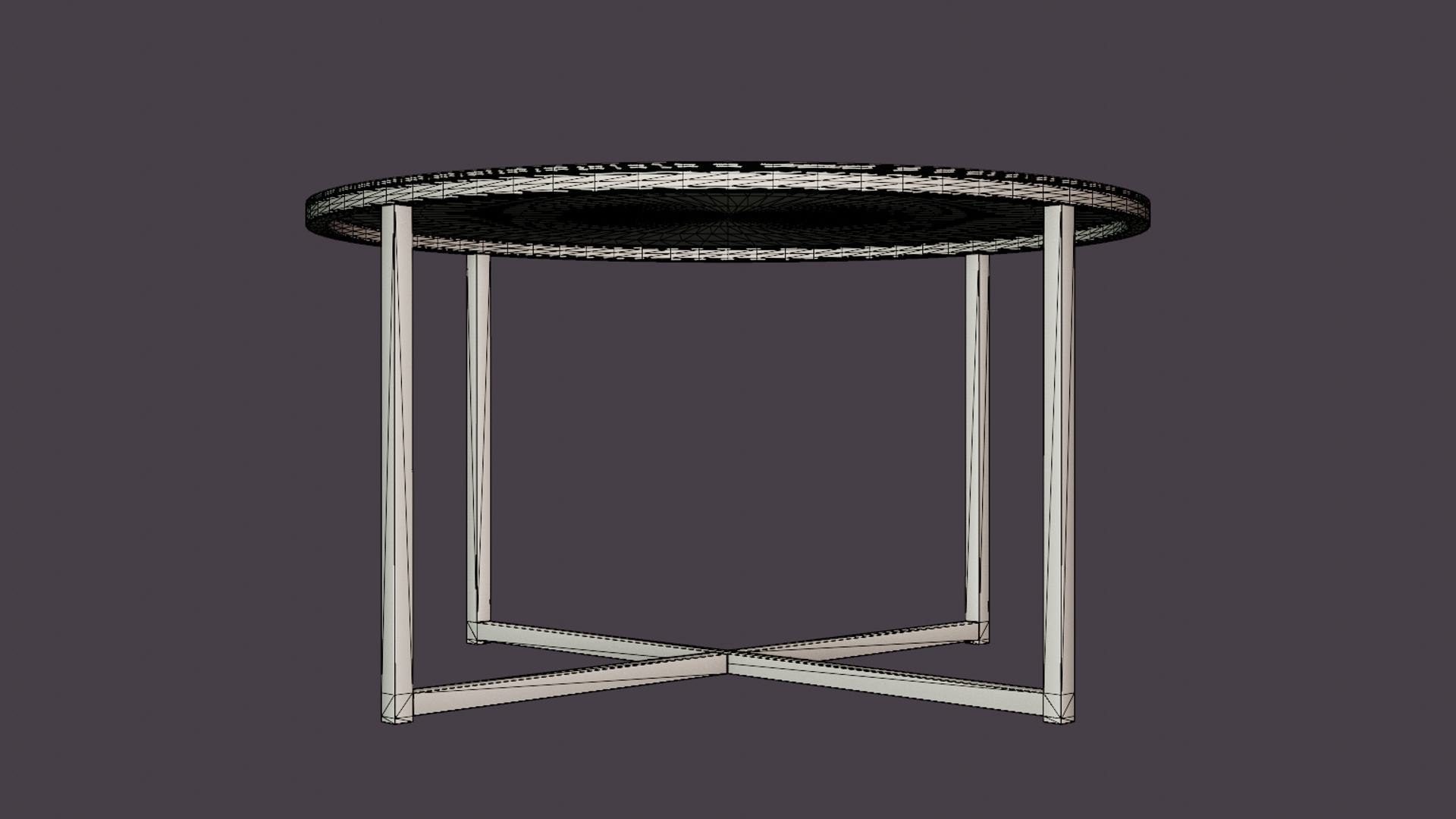 3D Nelly Coffee Table 80 Cm Around - TurboSquid 2233426