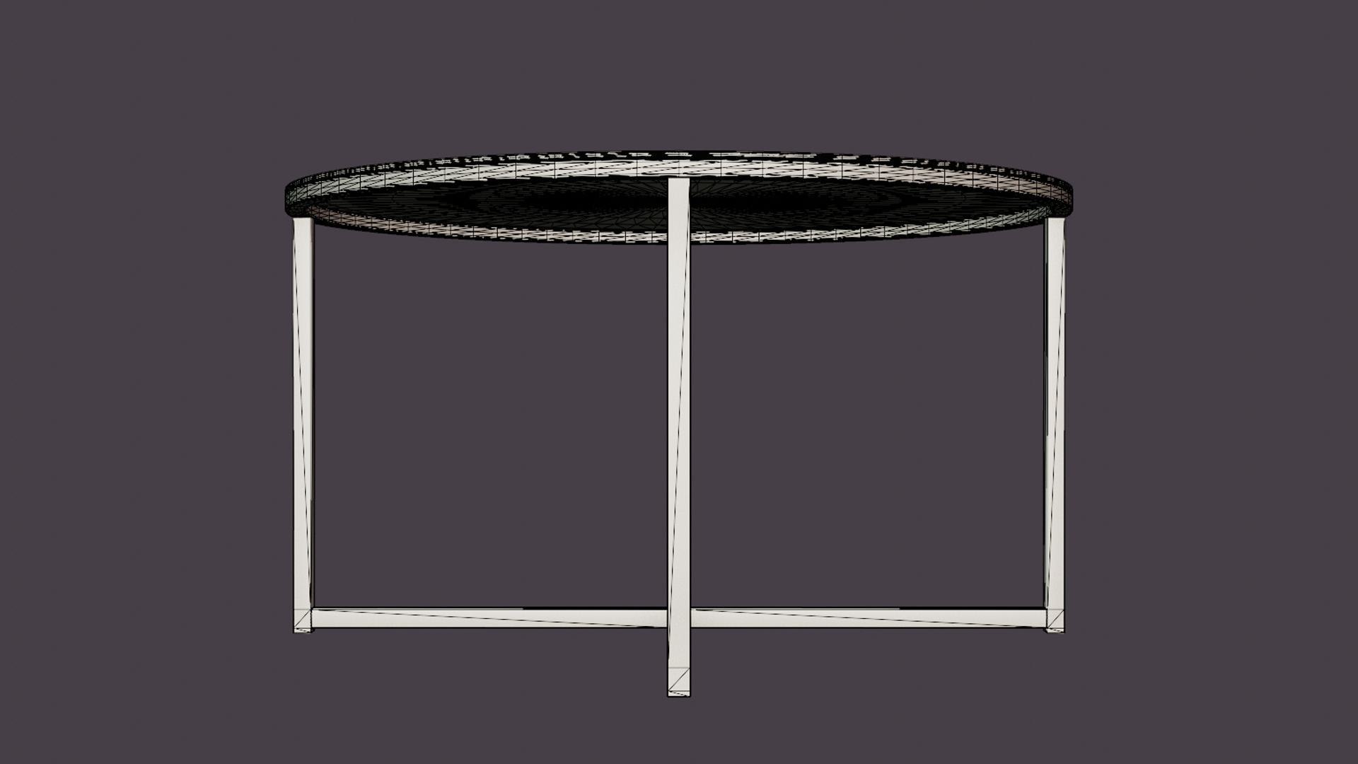 3D Nelly Coffee Table 80 Cm Around - TurboSquid 2233426