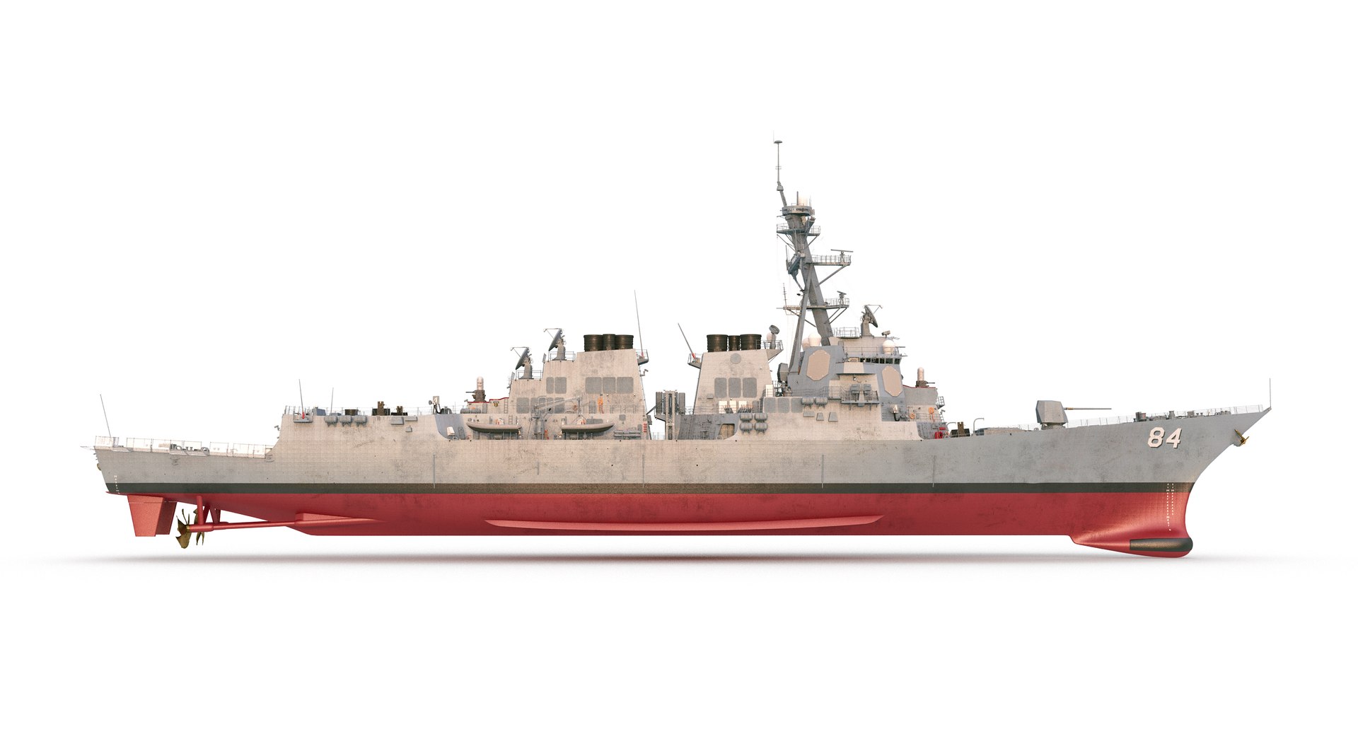 Uss bulkeley ddg 3D model - TurboSquid 1350009
