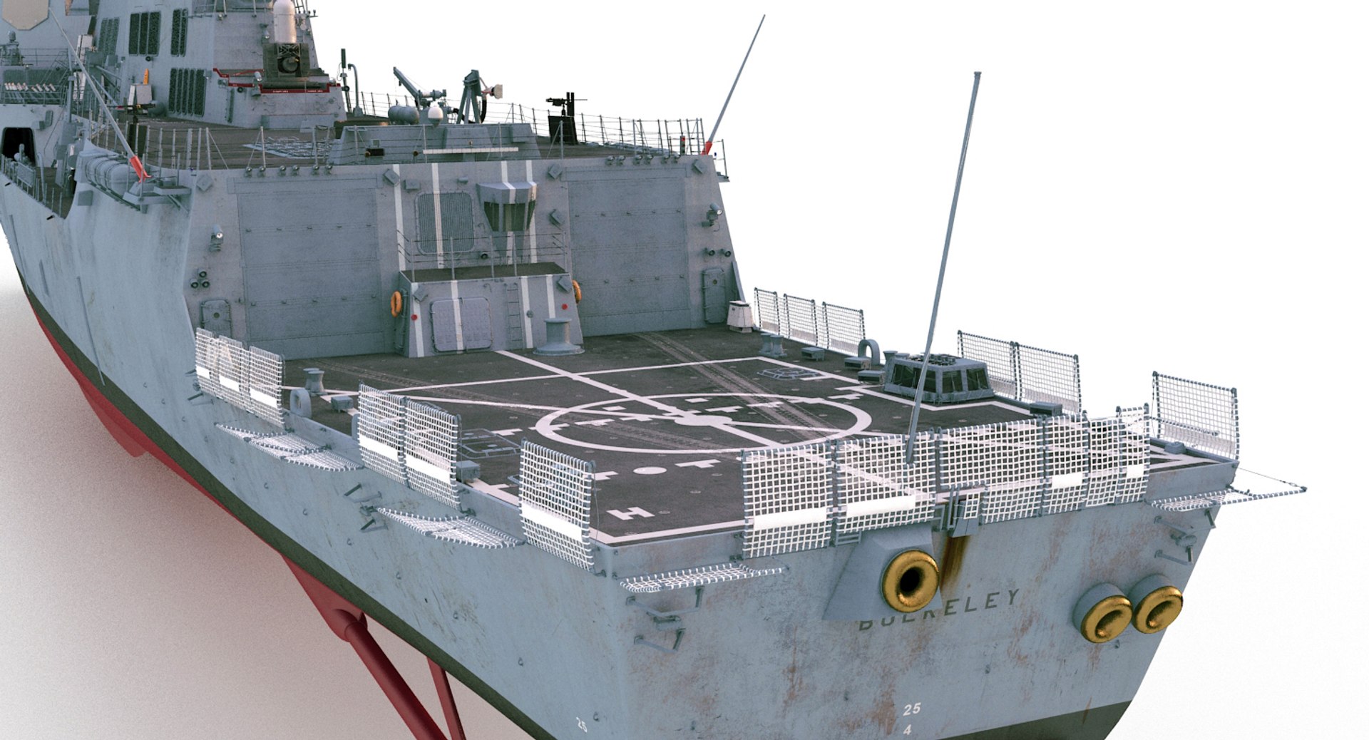 Uss bulkeley ddg 3D model - TurboSquid 1350009