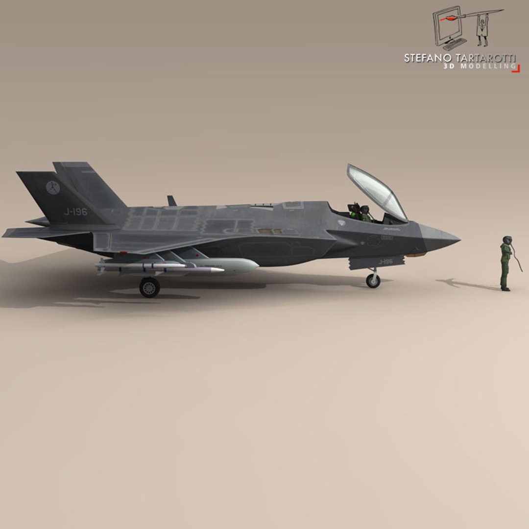 Pilot - Air Force 3d Model
