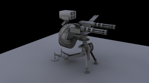 tf2 sentry gun 3d c4d