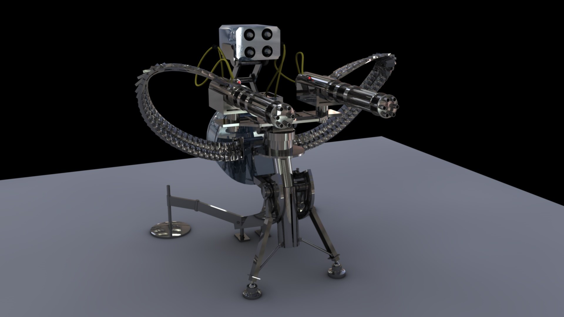 tf2 sentry gun 3d c4d