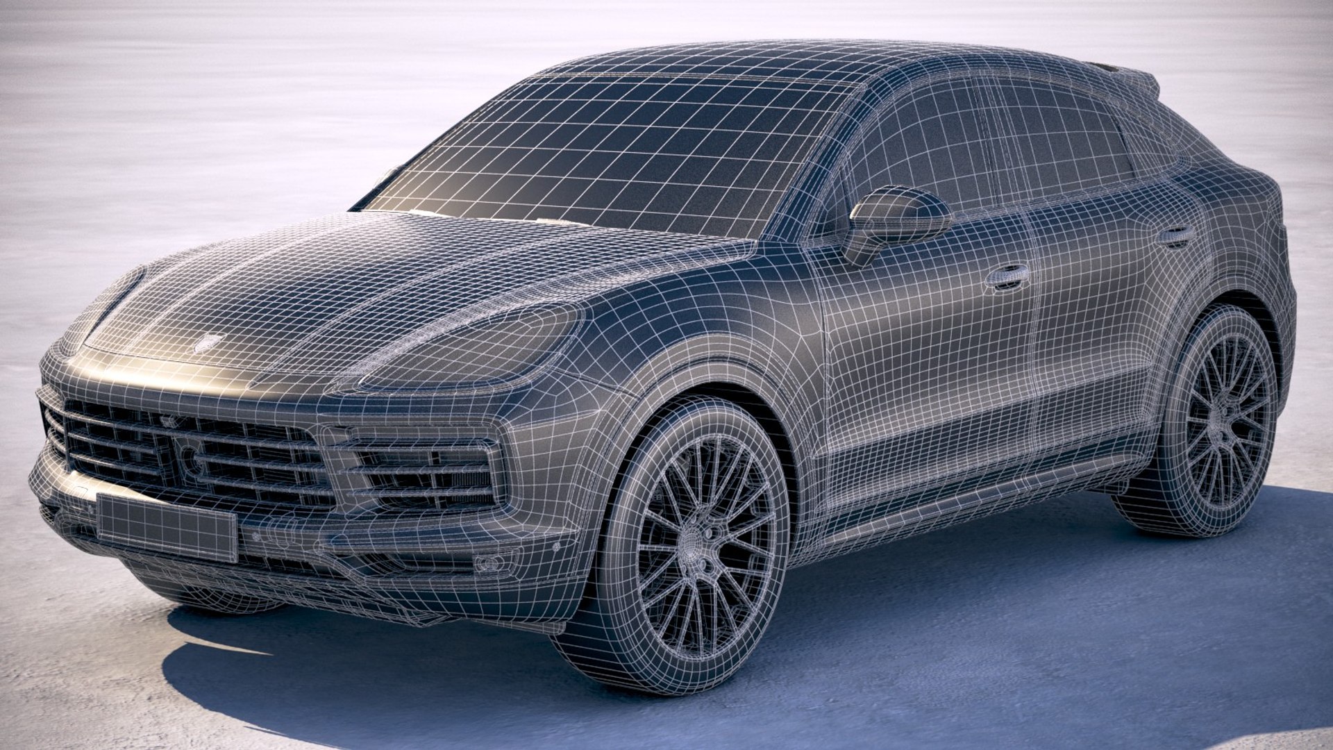 3D Porsche Cayenne Coupe Model - TurboSquid 1407269