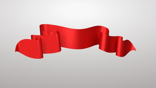 3D Ribbon Banner 09v PBR - TurboSquid 1974680