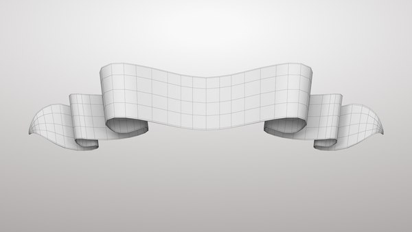 3D Ribbon Banner 09v PBR - TurboSquid 1974680