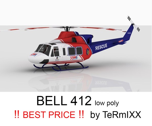 Bell 412 3D Models for Download | TurboSquid
