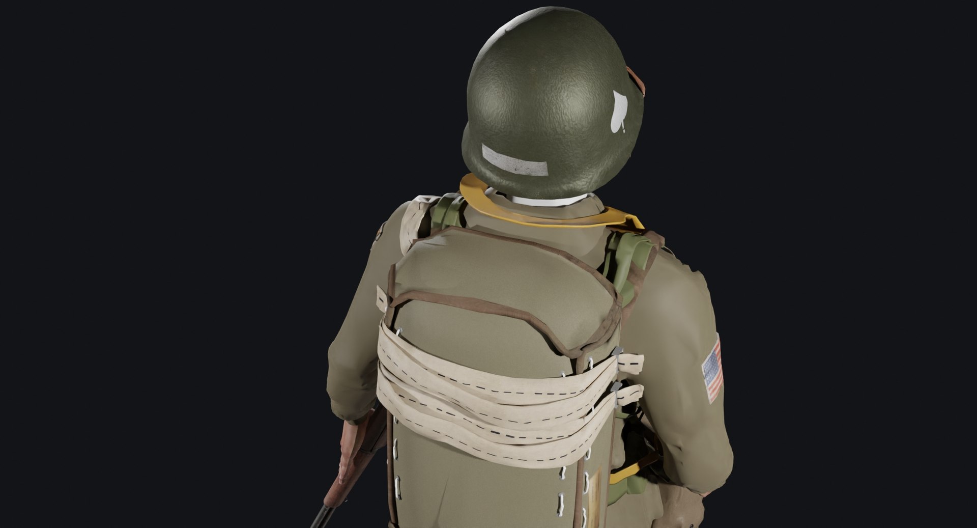 3D World War 2 - US Paratrooper - Rigged - TurboSquid 2104941