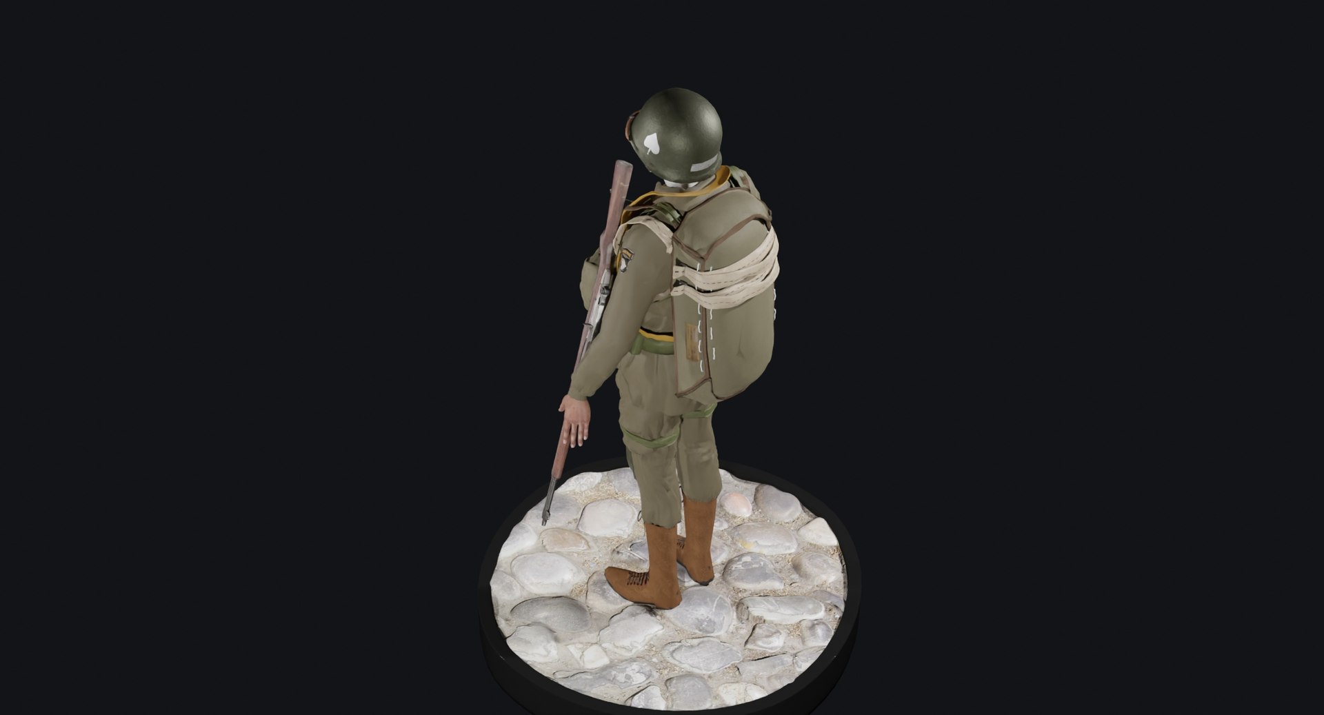 3D World War 2 - US Paratrooper - Rigged - TurboSquid 2104941