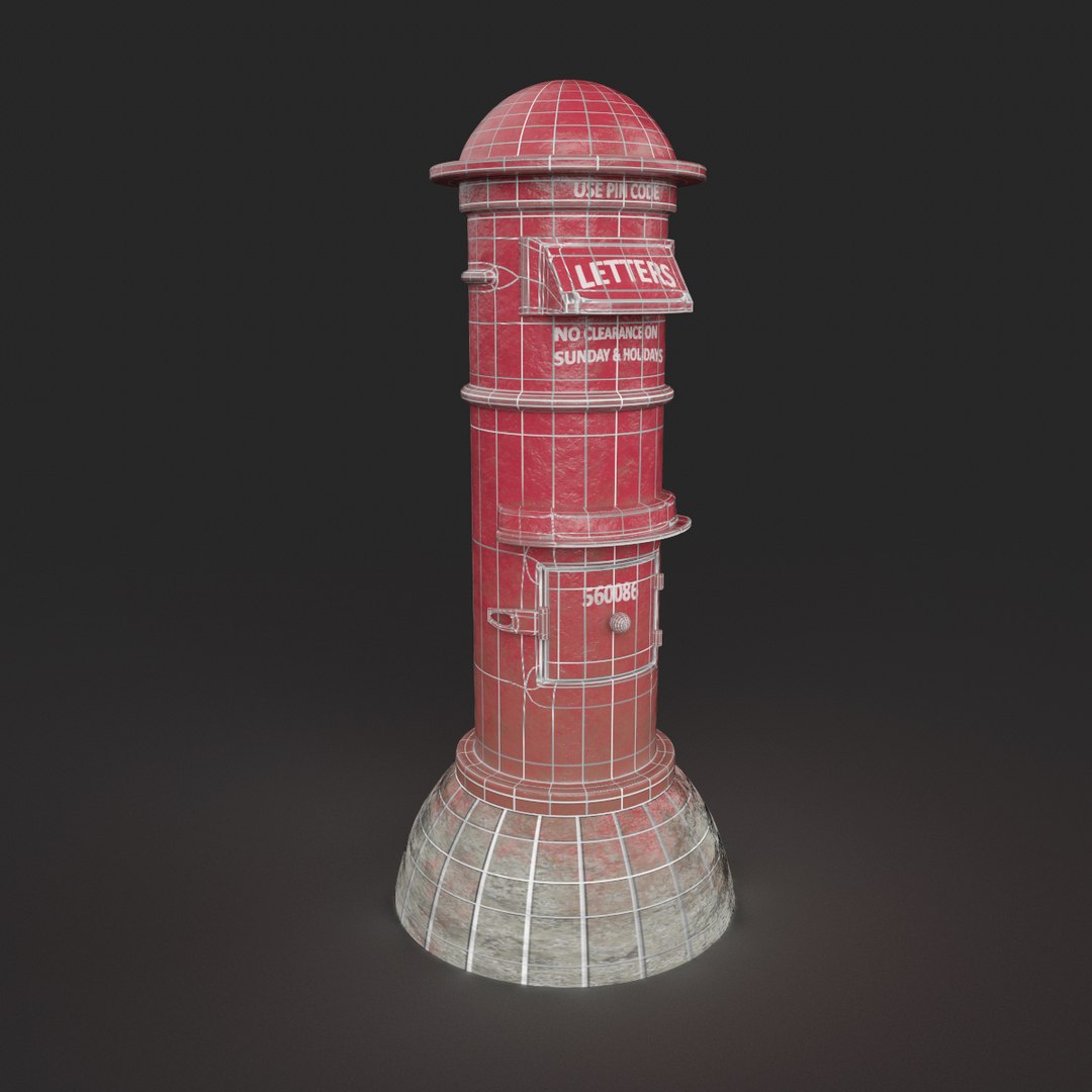 3D Model Post Box - TurboSquid 1171890