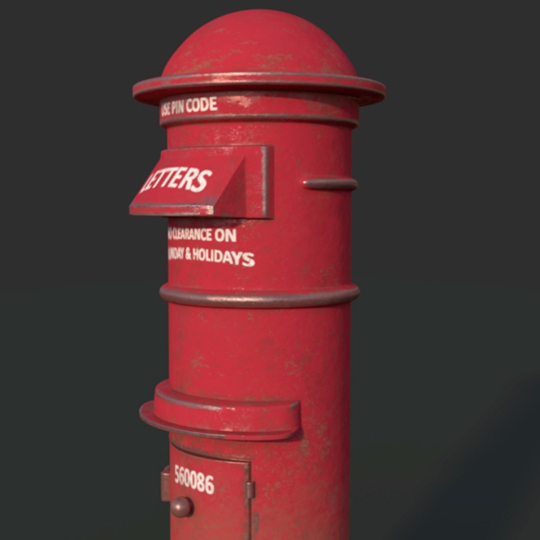 3D Model Post Box - TurboSquid 1171890