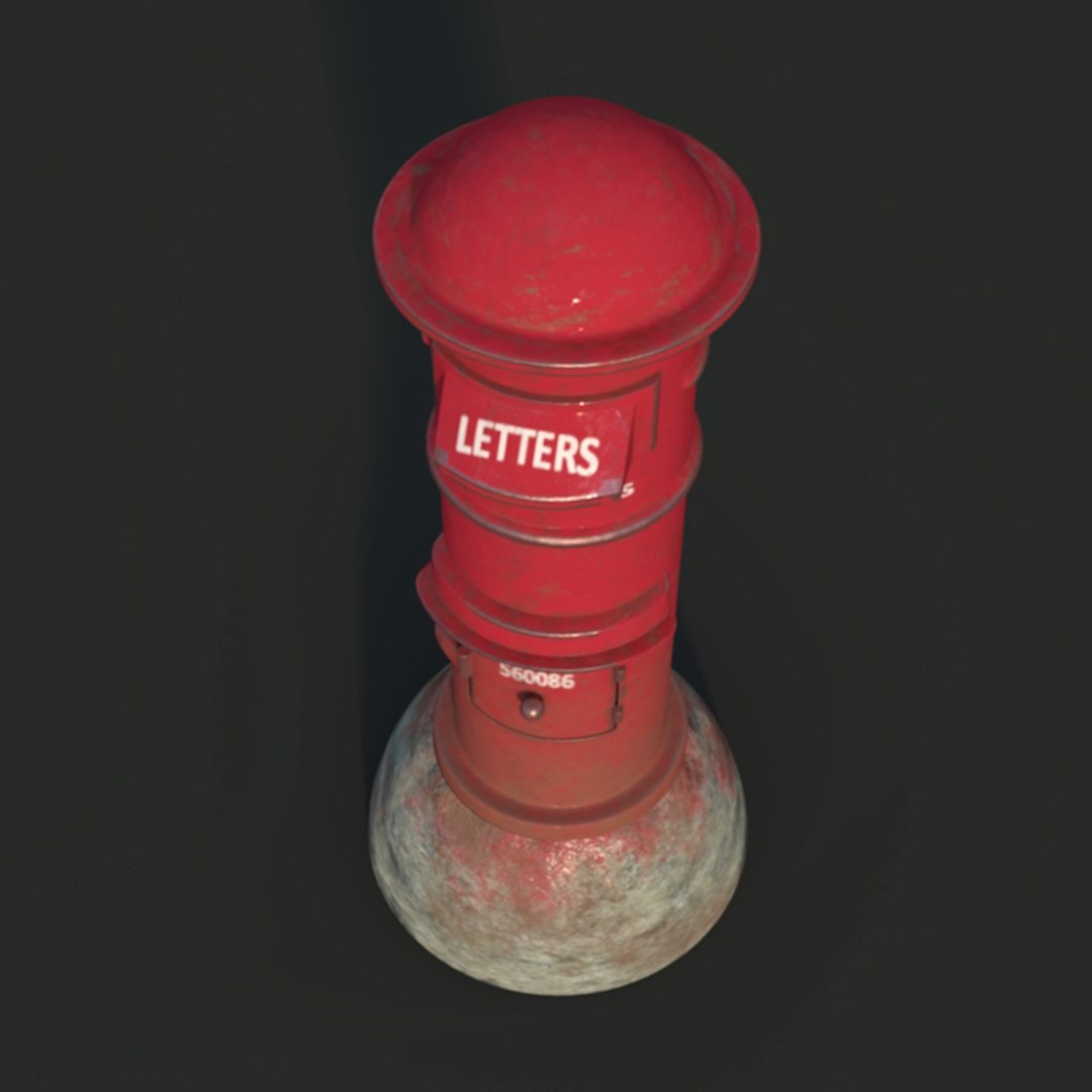 3D Model Post Box - TurboSquid 1171890
