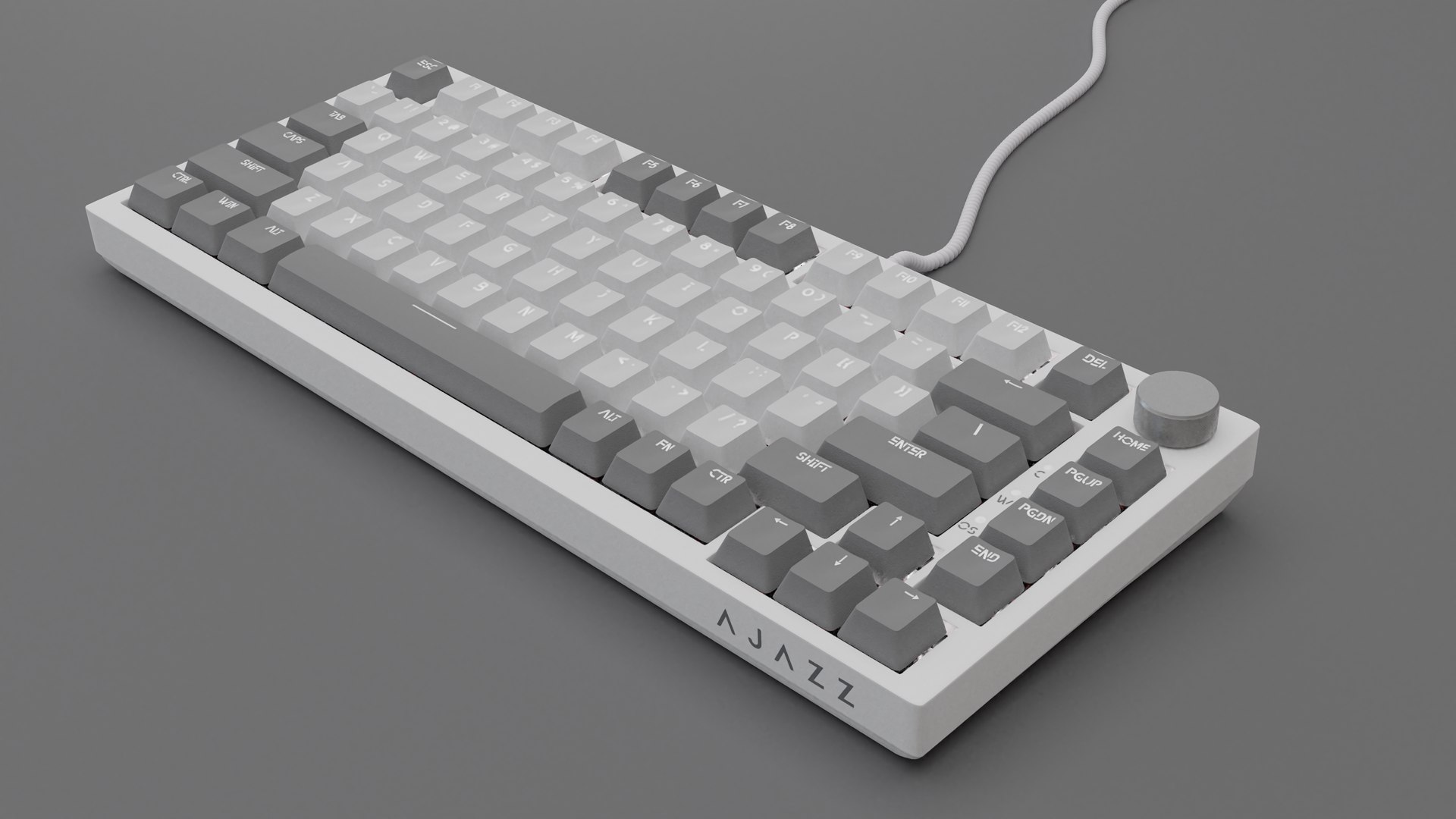 AJAZZ Machanical Keyboard 75 White-gray With All Components 3D ...