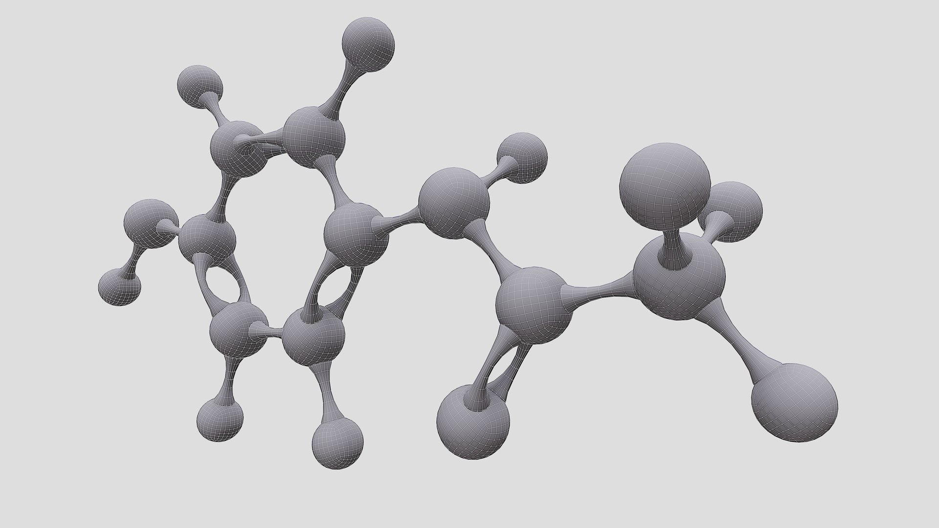 Paracetamol Molecule With PBR 4K 8K 3D Model - TurboSquid 1945005