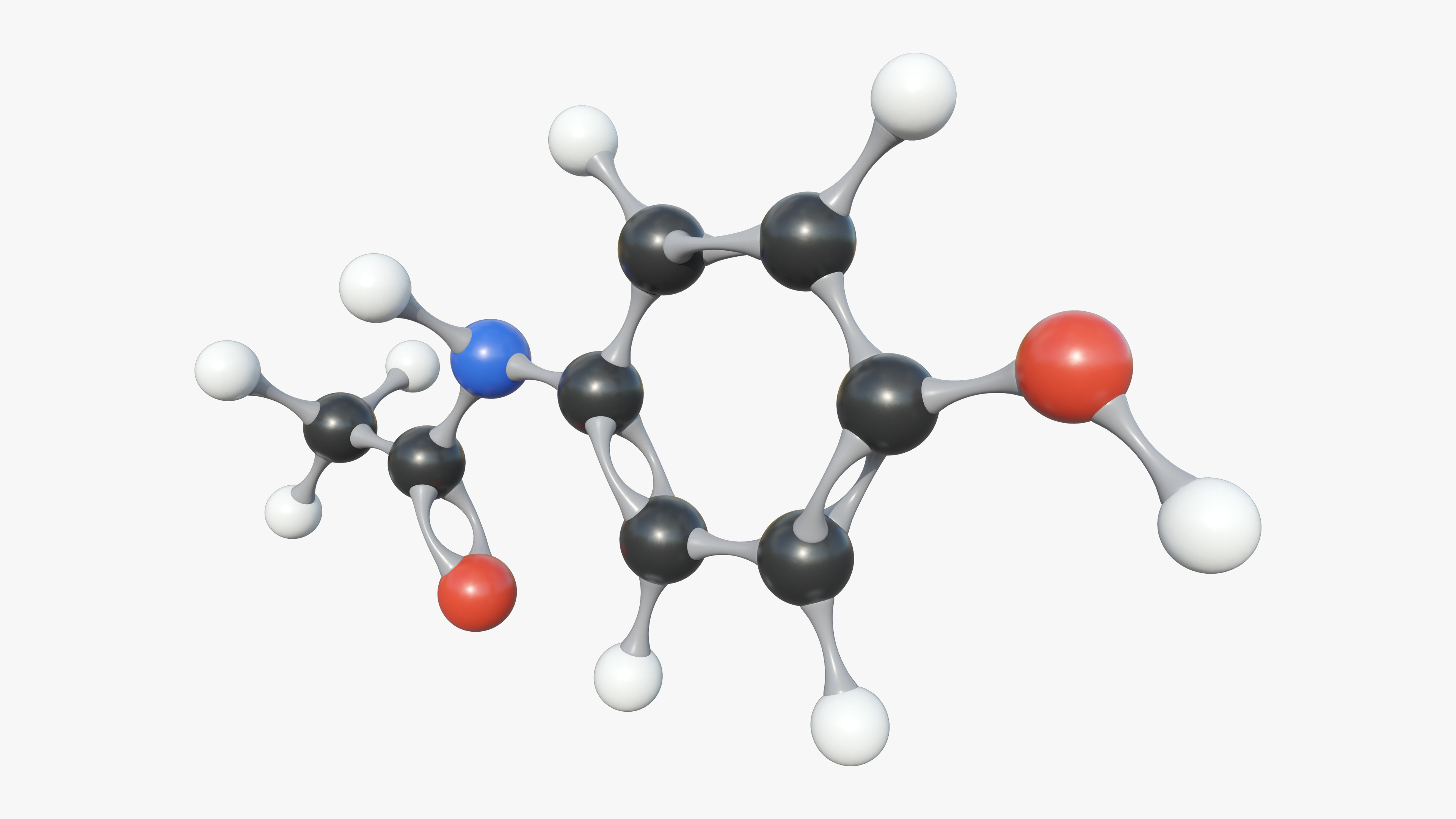modelo 3d Molécula de paracetamol con PBR 4K 8K - TurboSquid 1945005