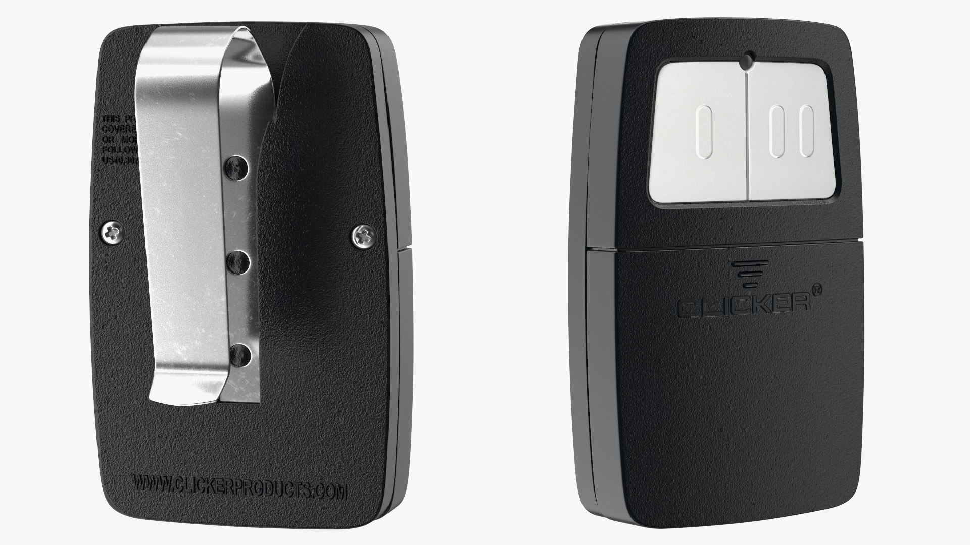 Clicker Klik1U Universal Garage Door Opener Remote 3D Model ...