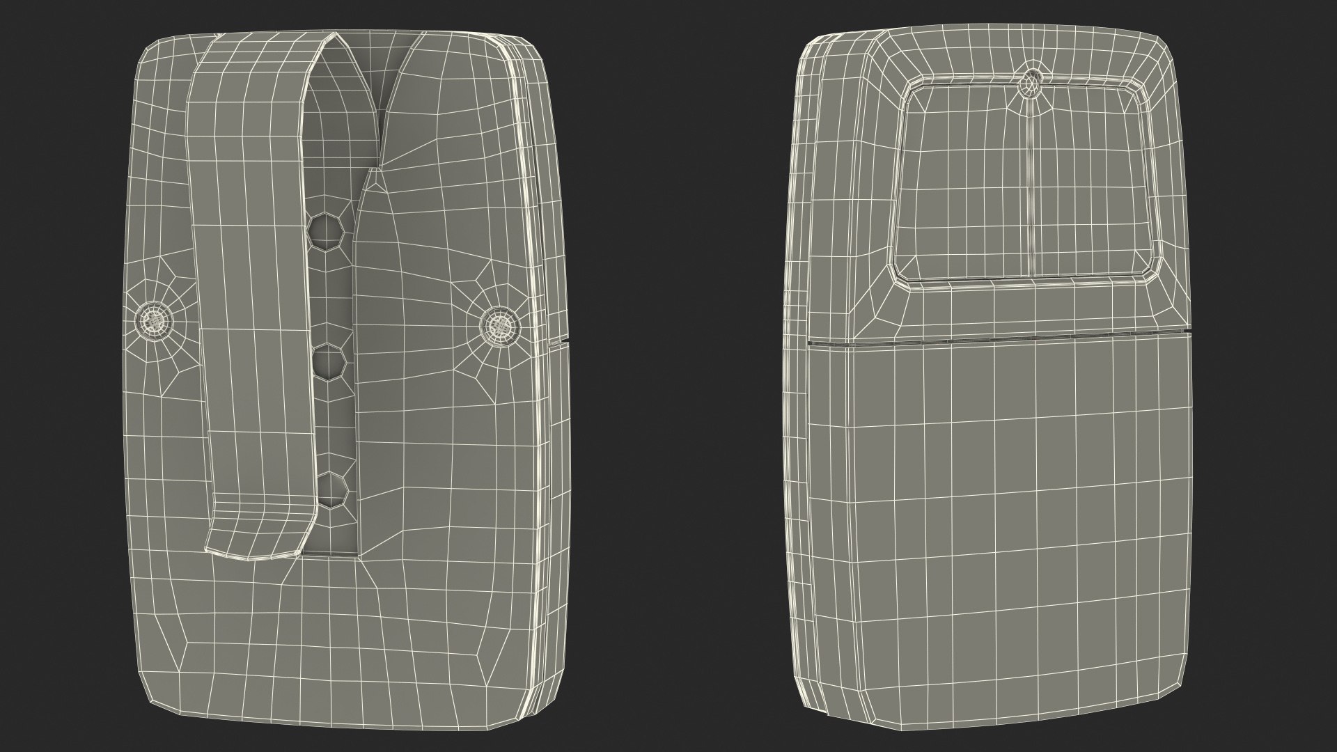 Clicker Klik1U Universal Garage Door Opener Remote 3D model ...