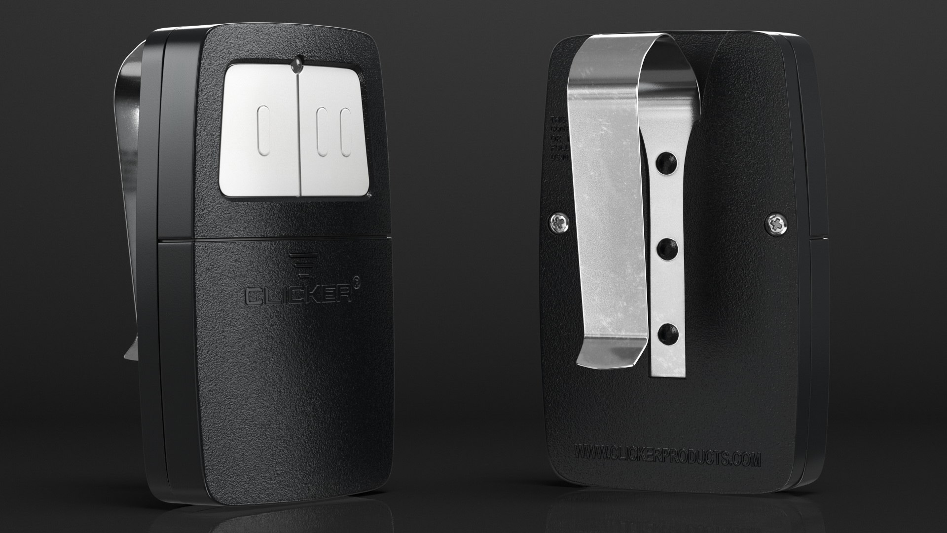 Clicker Klik1U Universal Garage Door Opener Remote 3D Model ...