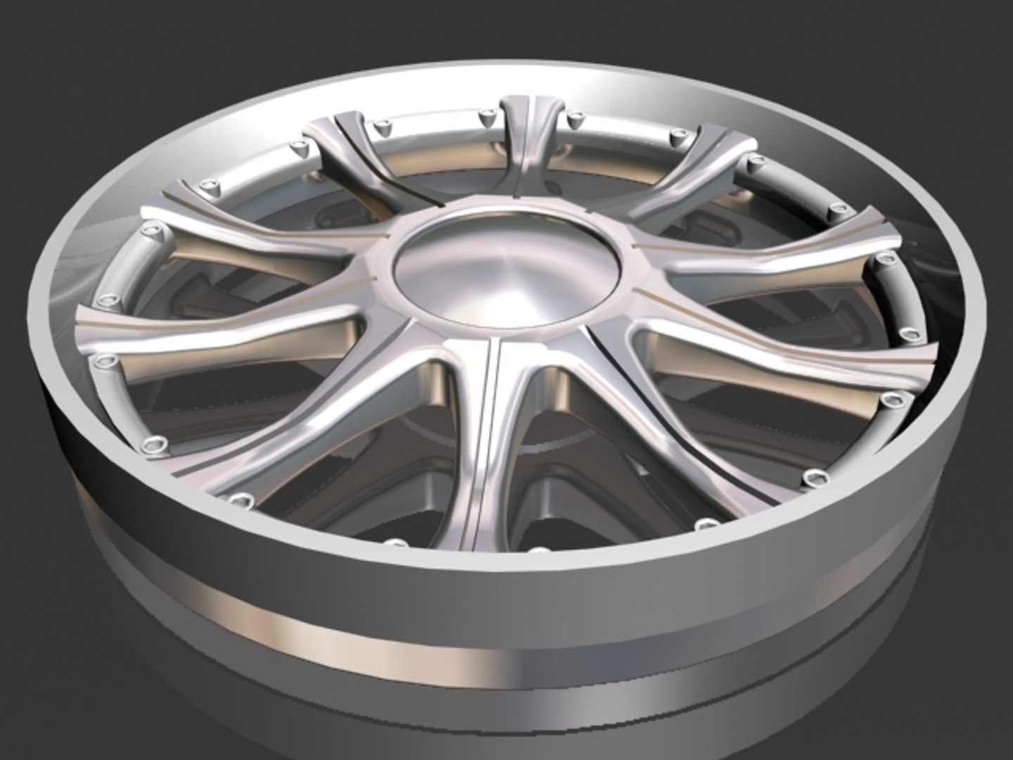 3d 10 Spoke Split Rim Wheel
