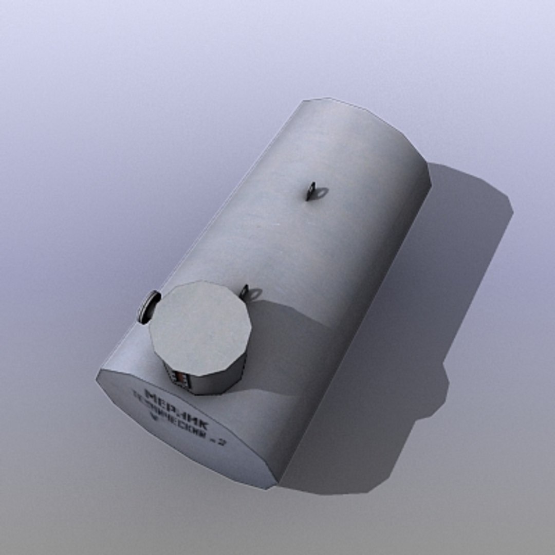 3d low-poly water tank model