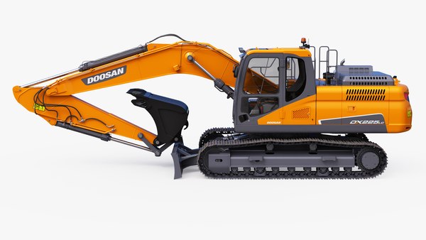 3D model Doosan DX225LC-5 Crawler Excavator - TurboSquid 1760408