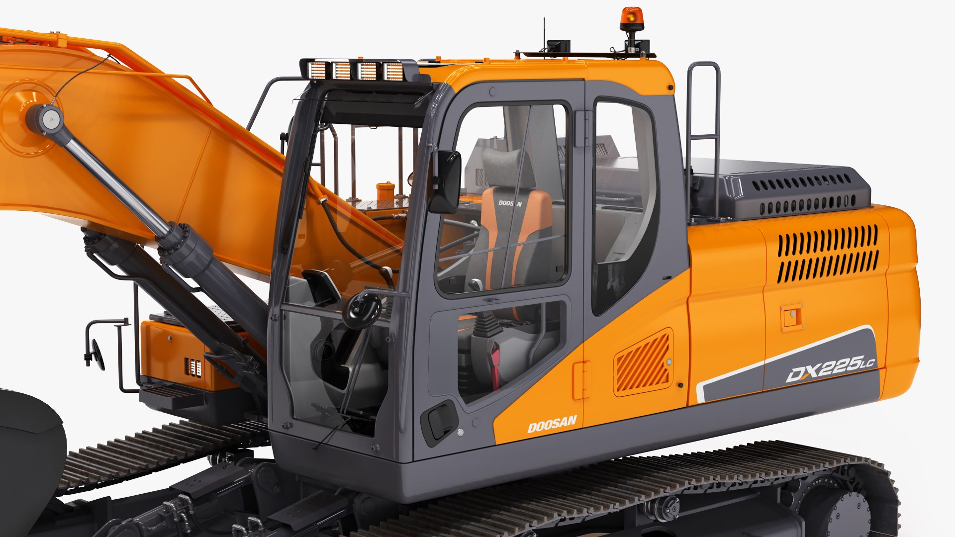 3D Model Doosan DX225LC-5 Crawler Excavator - TurboSquid 1760408