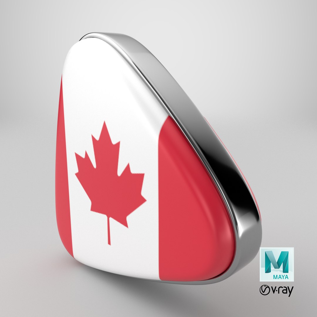 3D Canada Flag Icon Model - TurboSquid 2058912
