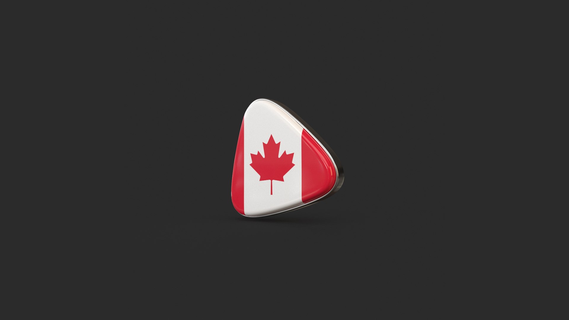 3D Canada Flag Icon Model - TurboSquid 2058912
