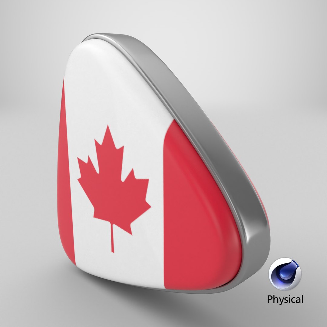 3D Canada Flag Icon Model - TurboSquid 2058912