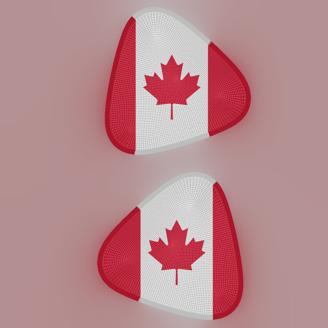 3D Canada Flag Icon Model - TurboSquid 2058912
