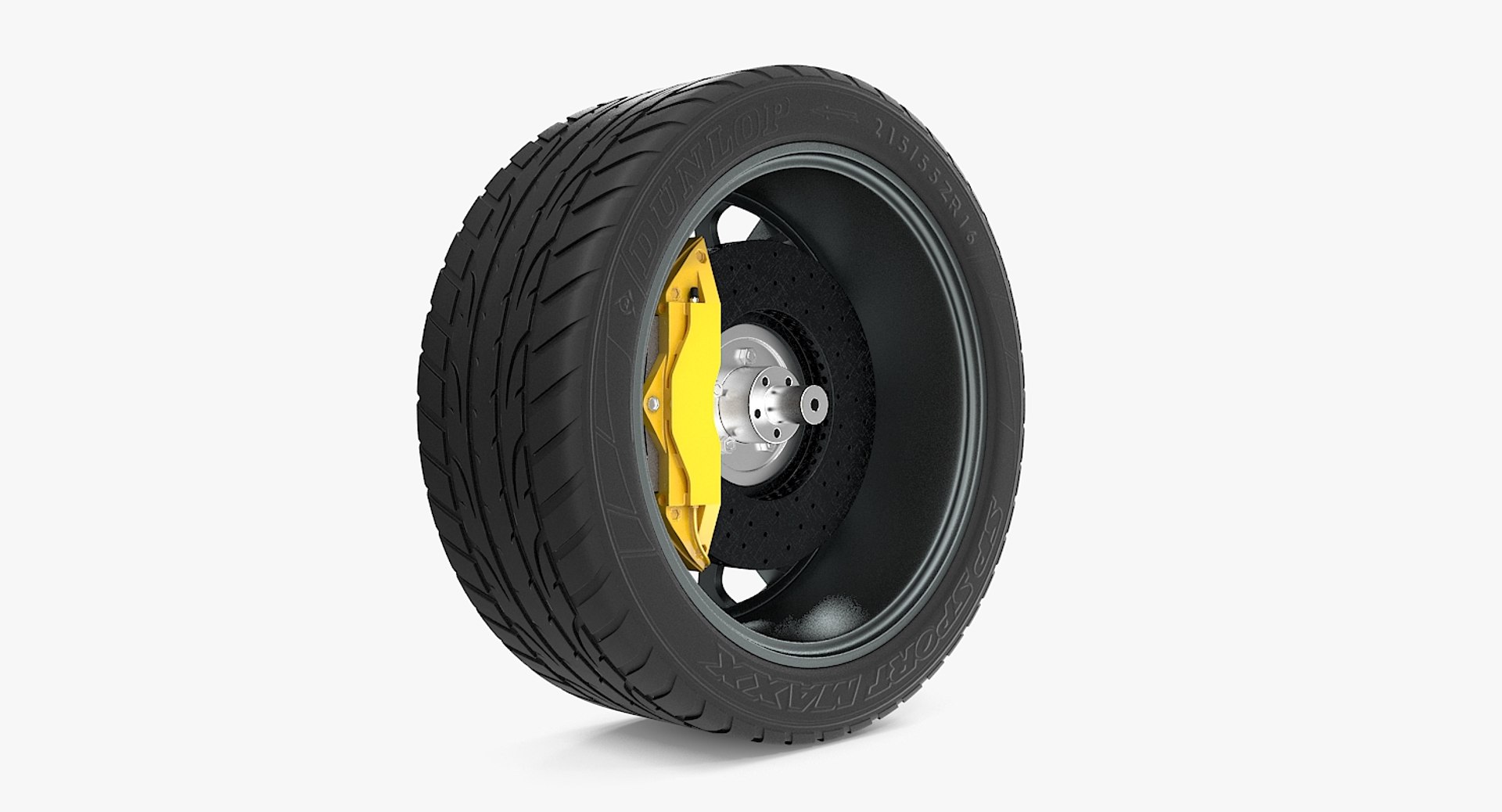 Crest dark disk car wheel 3D model - TurboSquid 1151368