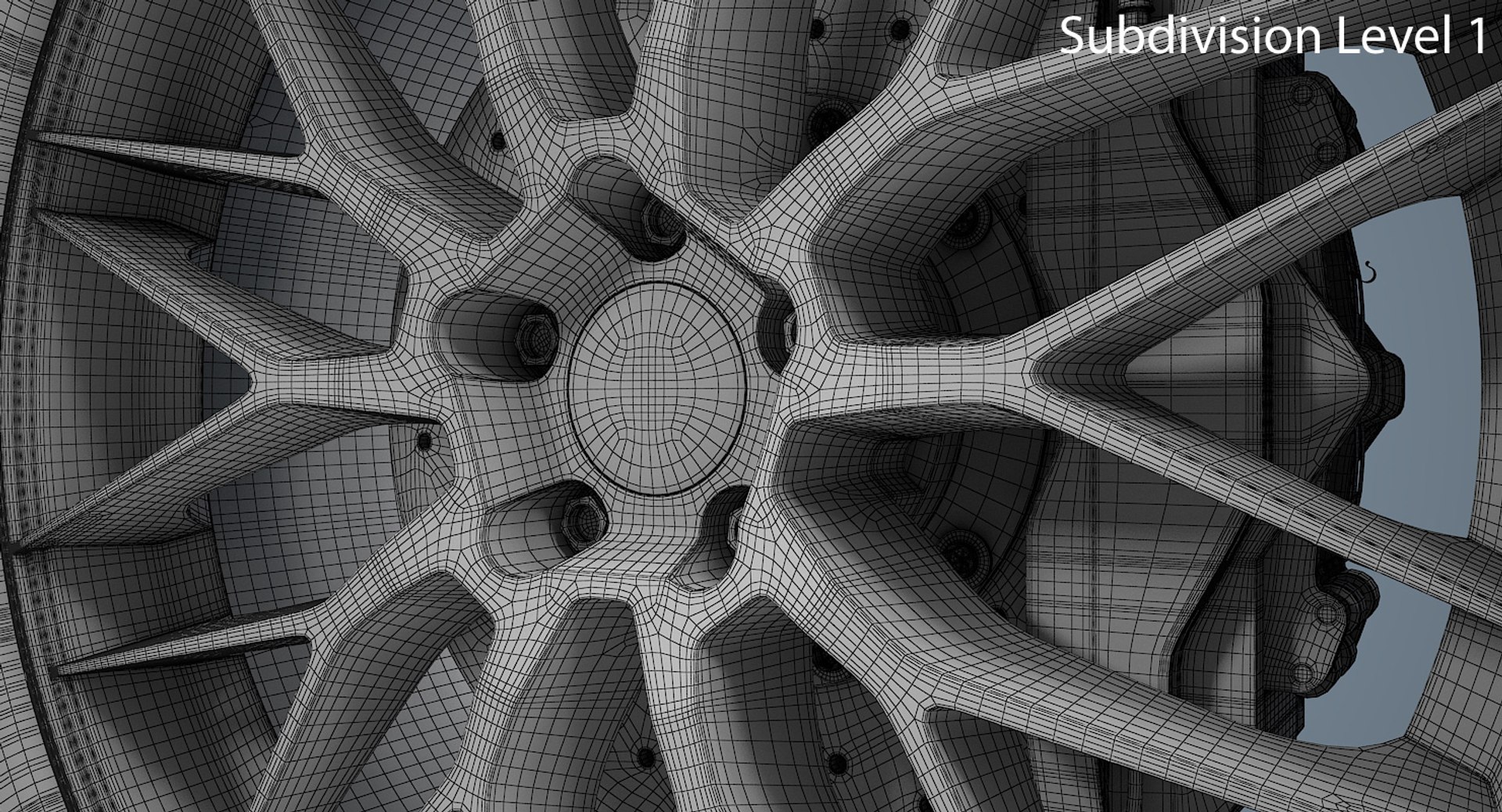 Crest dark disk car wheel 3D model - TurboSquid 1151368