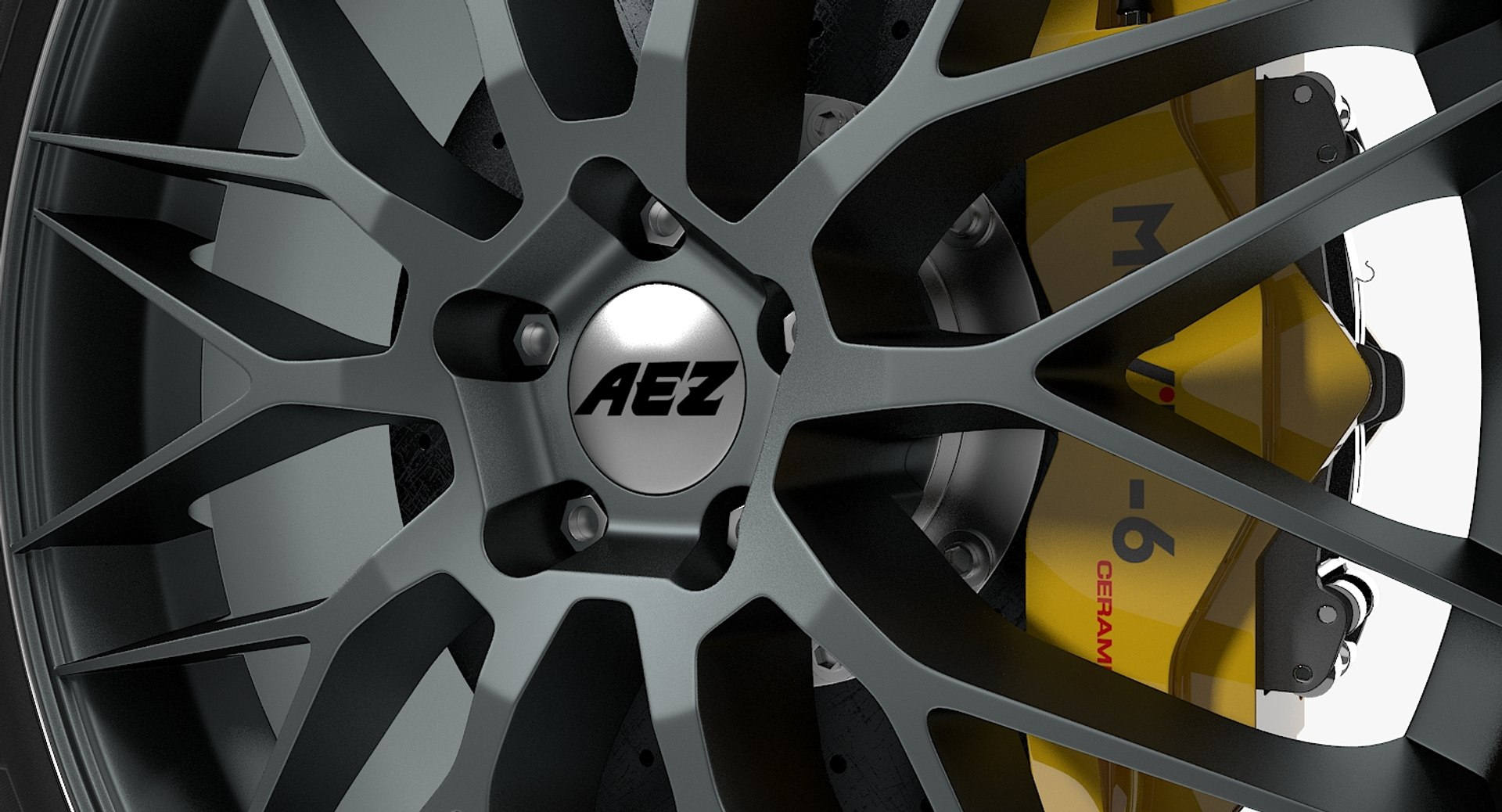 Crest dark disk car wheel 3D model - TurboSquid 1151368