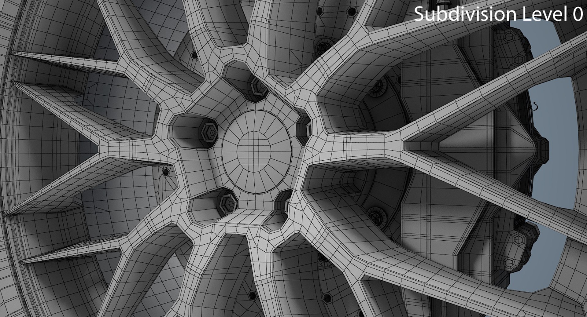 Crest dark disk car wheel 3D model - TurboSquid 1151368