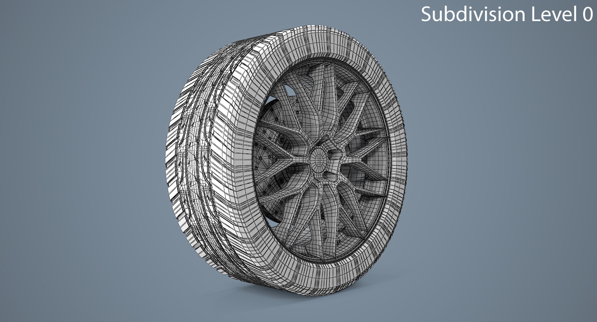 Crest dark disk car wheel 3D model - TurboSquid 1151368