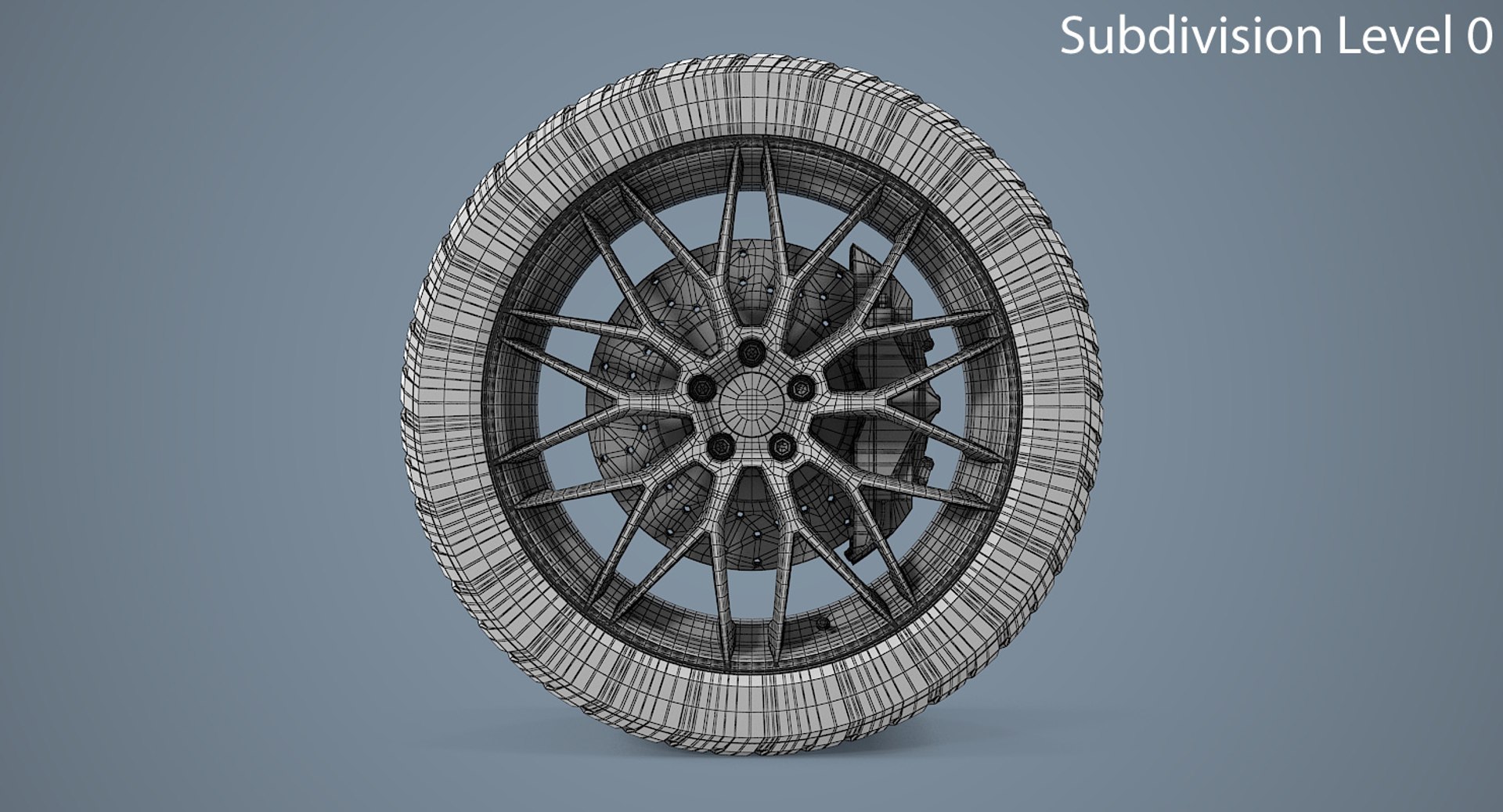Crest dark disk car wheel 3D model - TurboSquid 1151368