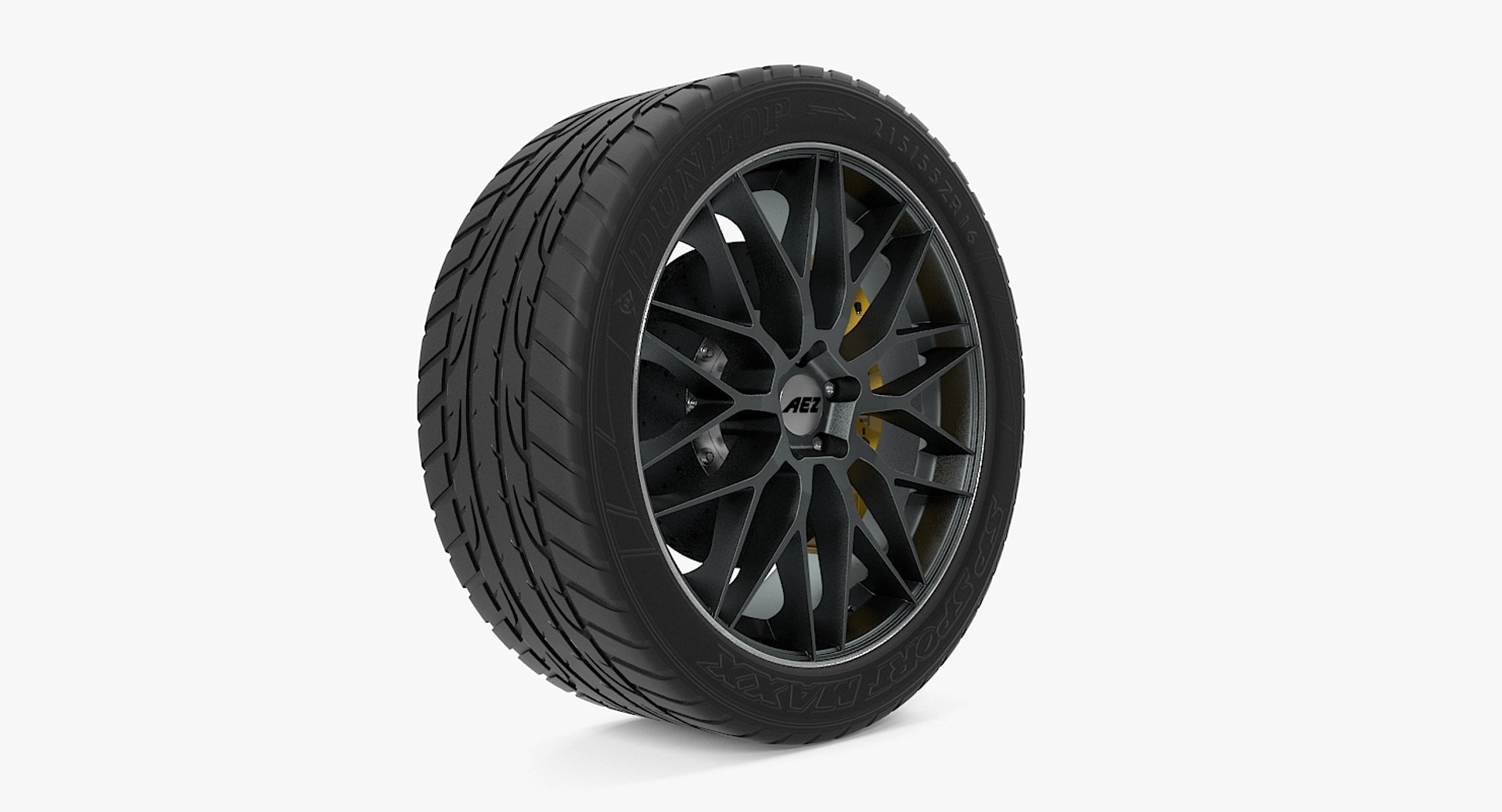 Crest dark disk car wheel 3D model - TurboSquid 1151368