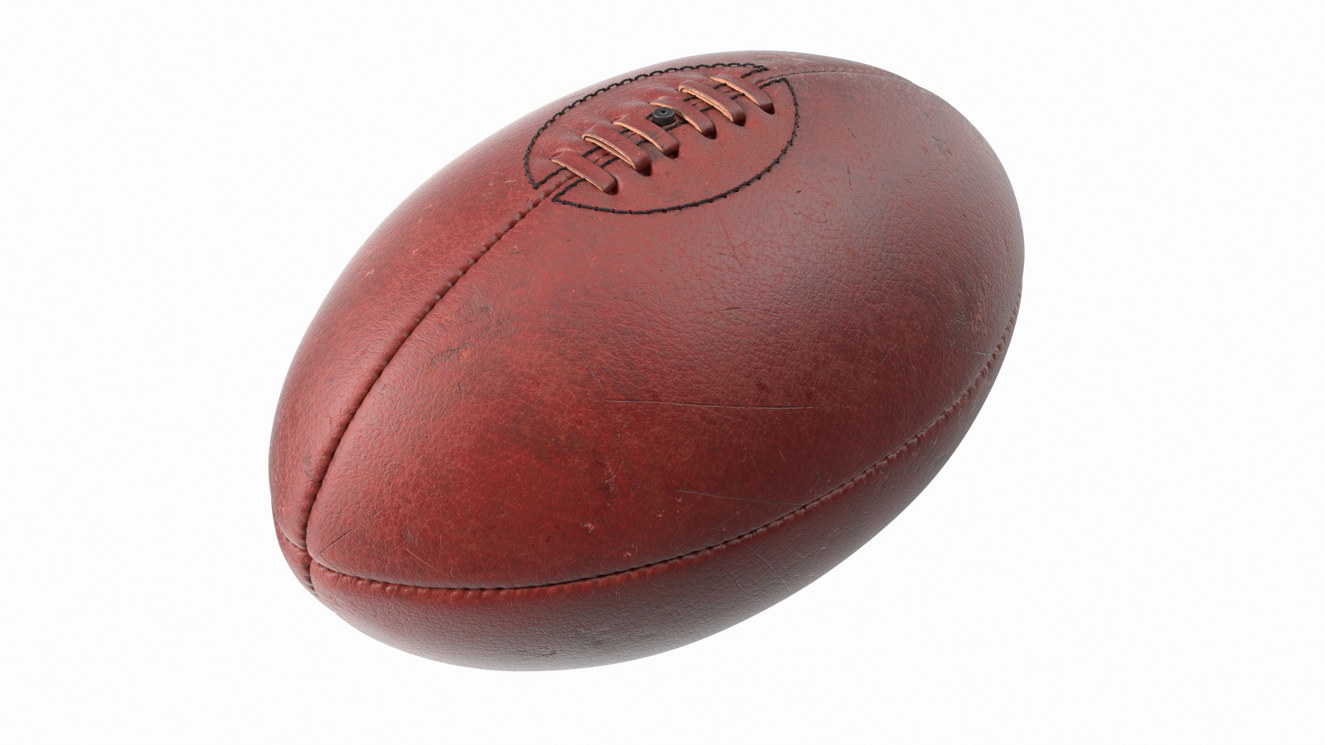 3D model Vintage Leather Lace Up Rugby Ball - TurboSquid 1786778