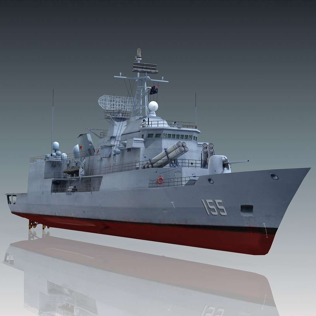 3d Model Anzac Class Frigate Hmas