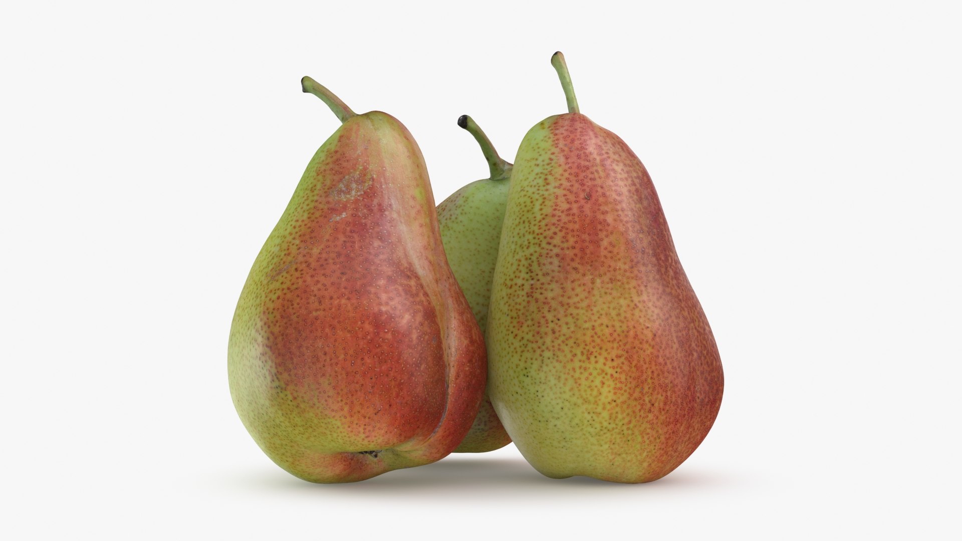 3D Forelle Pear Whole Half 2 - TurboSquid 2178677