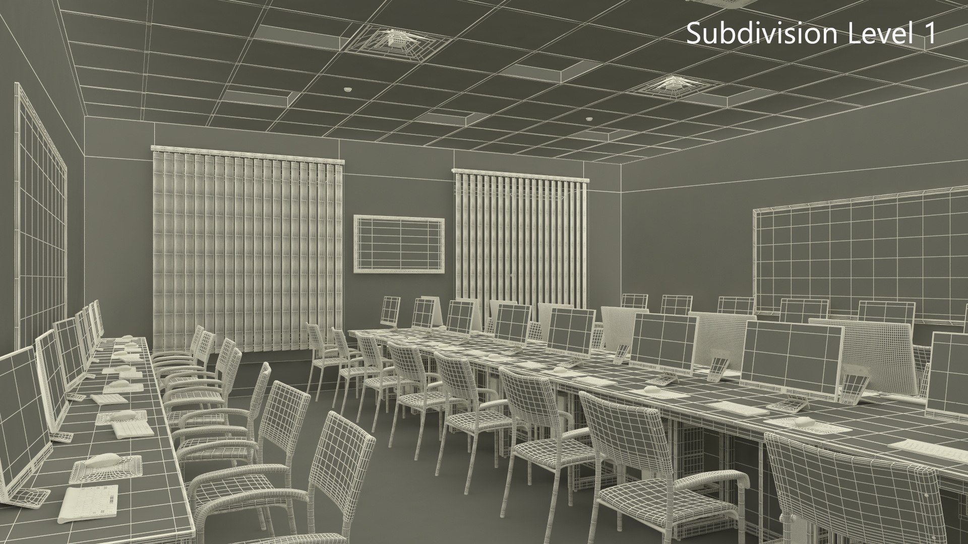 Computer Laboratory Classroom 3D Model - TurboSquid 2391895