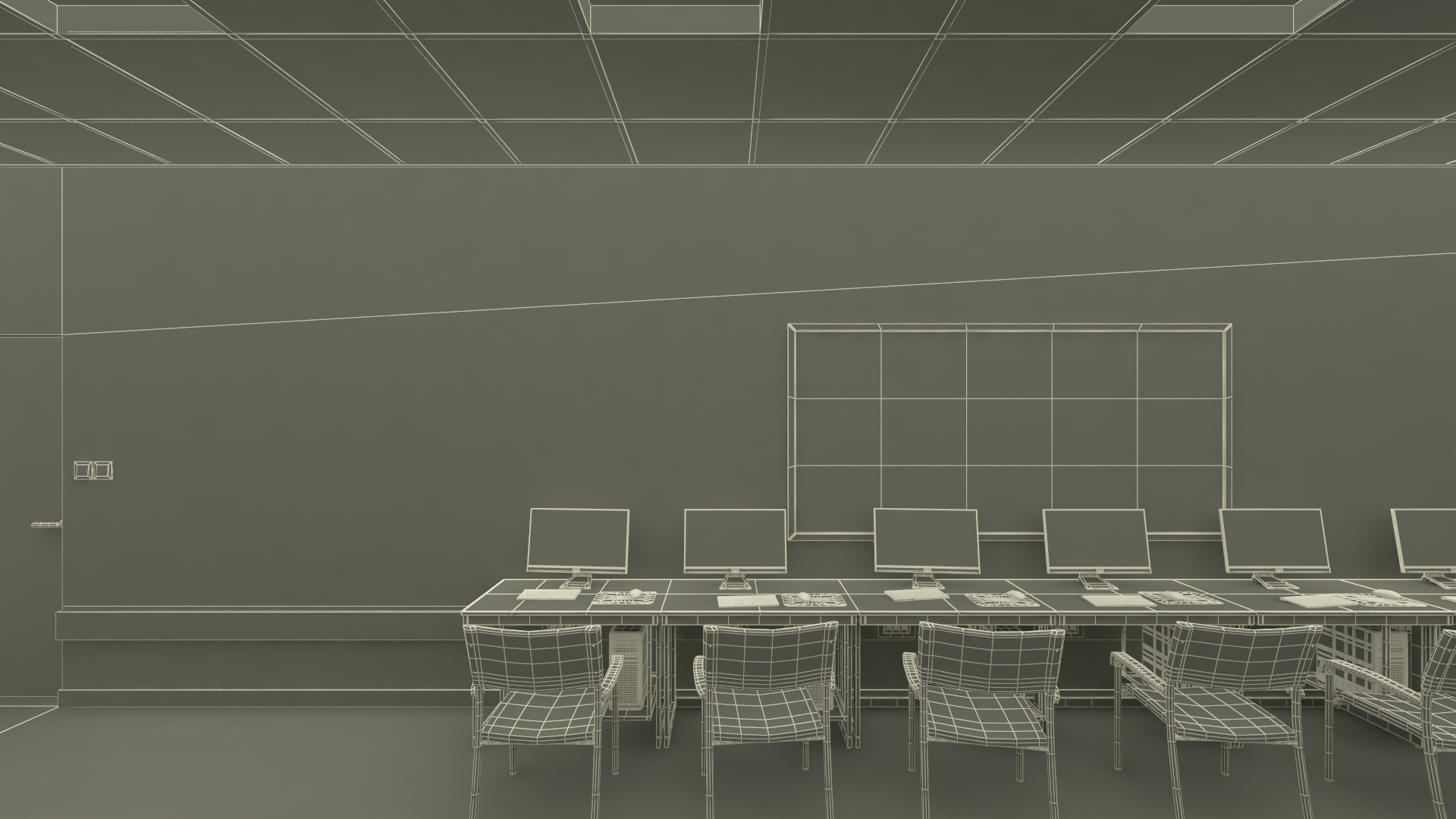 Computer Laboratory Classroom 3D Model - TurboSquid 2391895