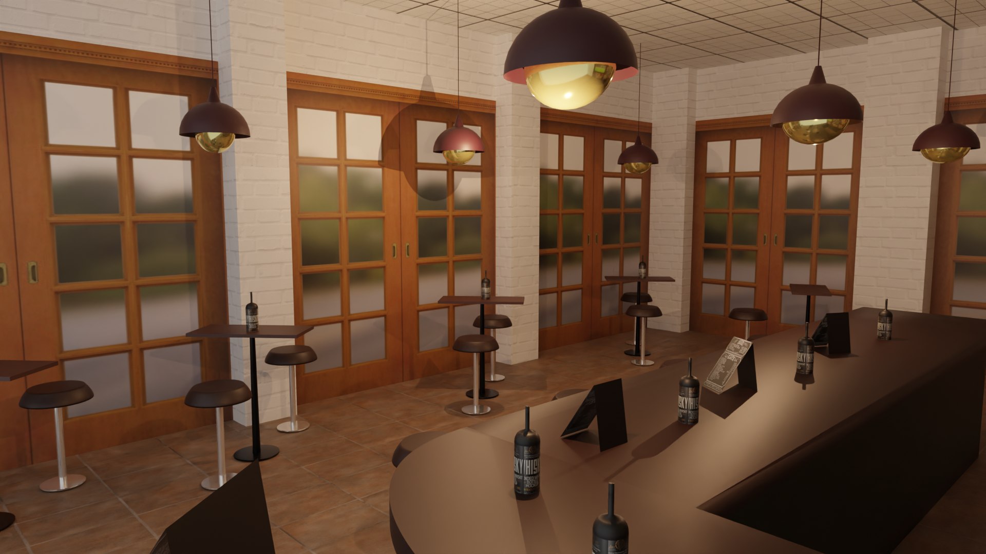 Bar Cafe Restaurant Pub 3D model - TurboSquid 2132067