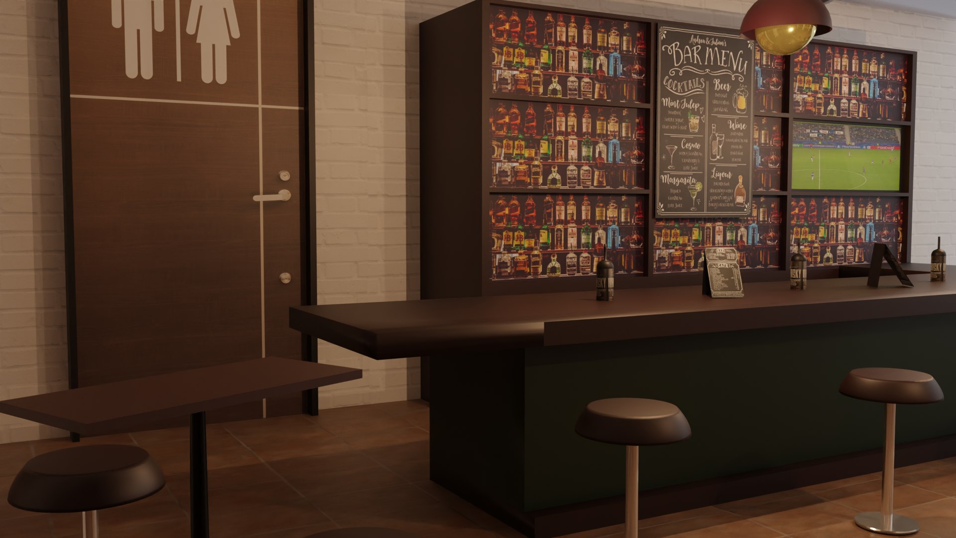 Bar Cafe Restaurant Pub 3D model - TurboSquid 2132067