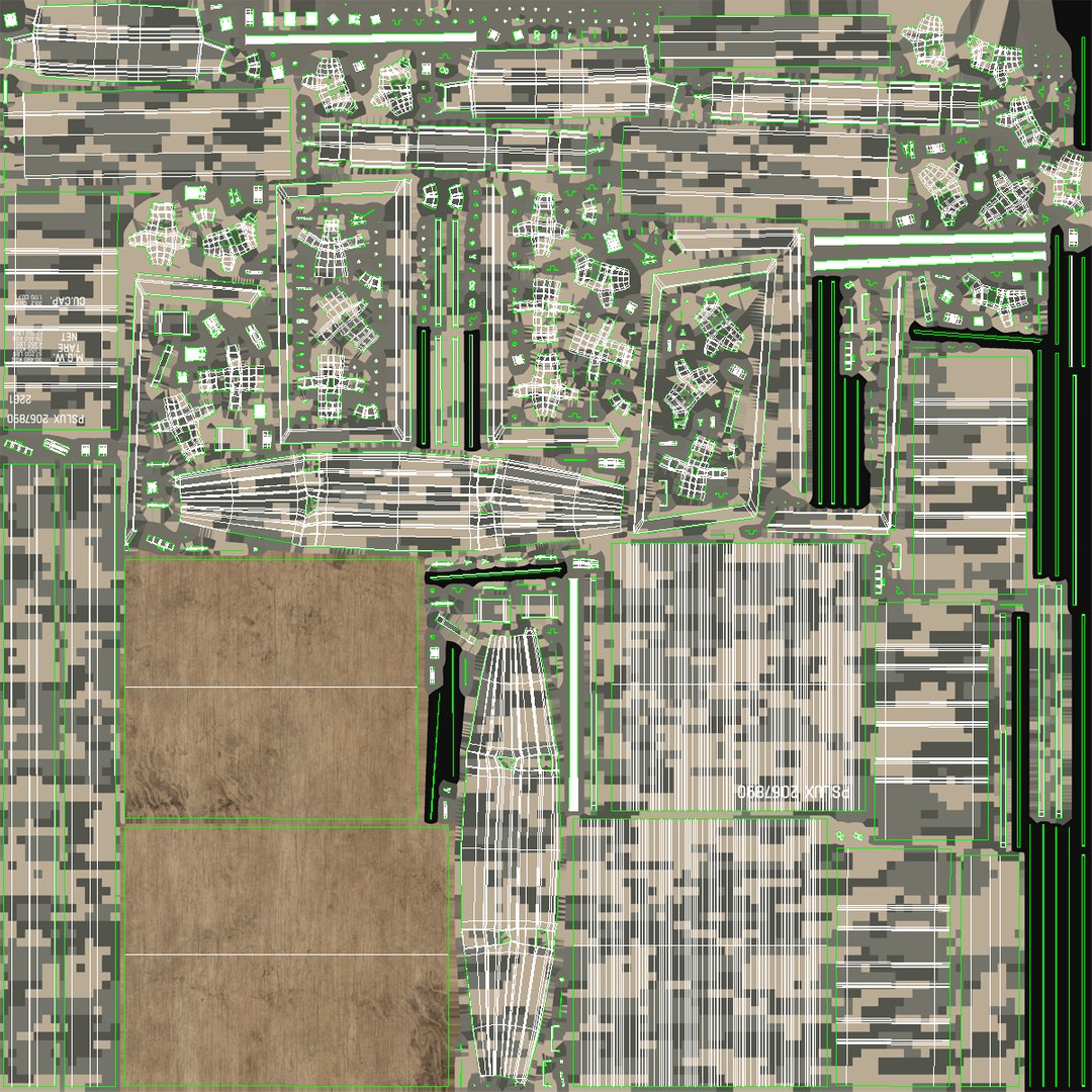 Military Intermodal Shipping Container 20-foot-long 3D Model ...