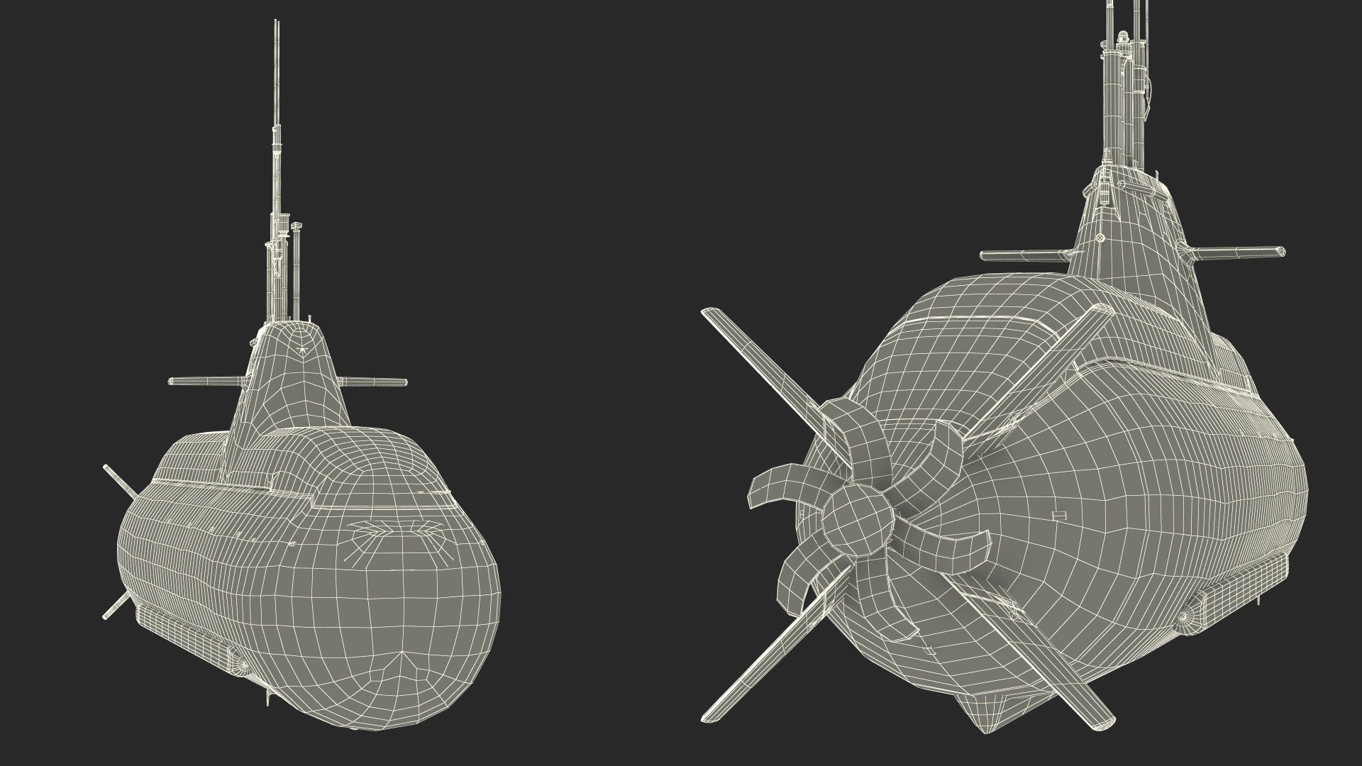 3D Model Submarine HDW Class 212A Dry Rigged - TurboSquid 2073172