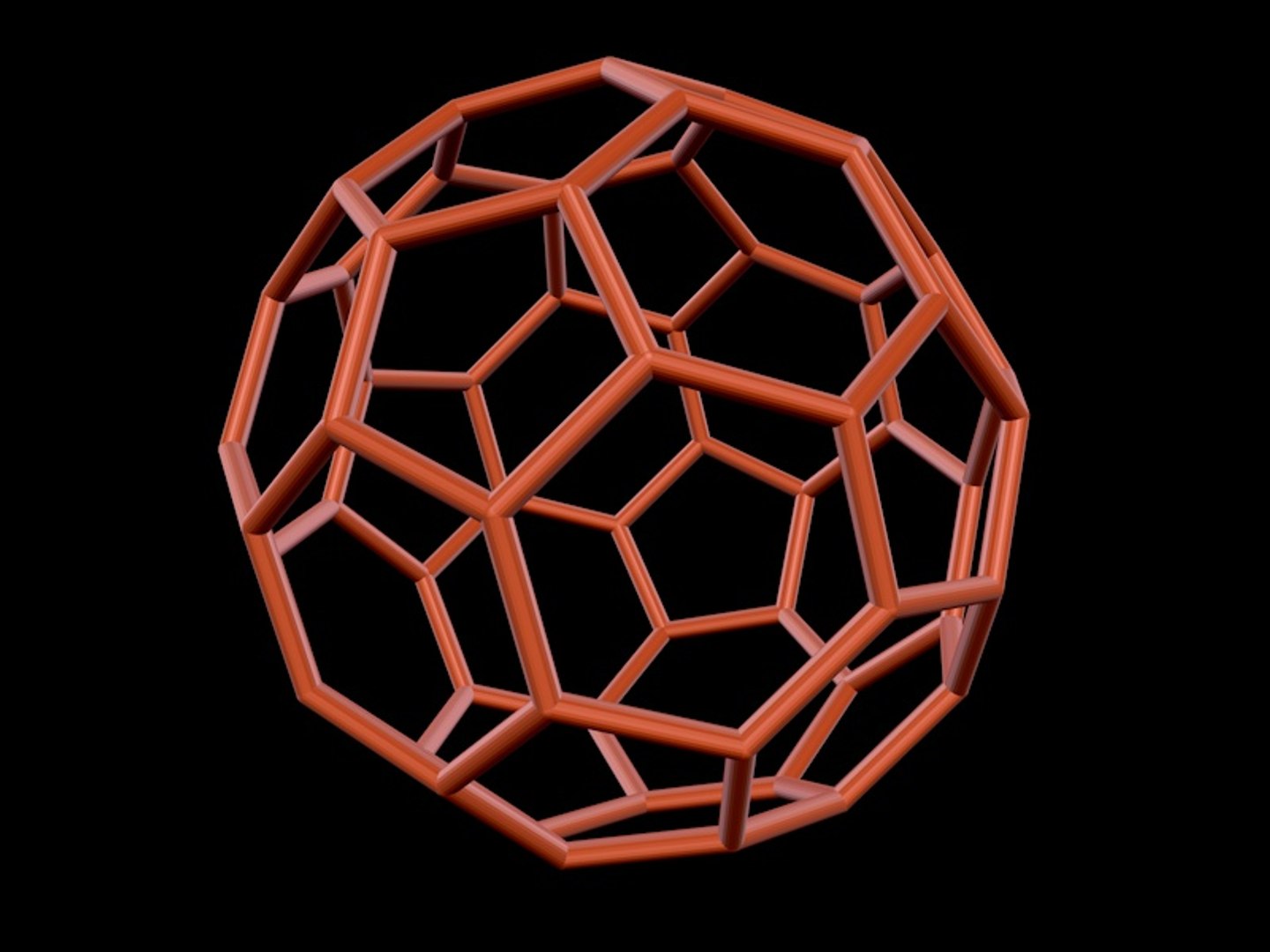 3d Model 0002 8-grid Truncated Icosahedron