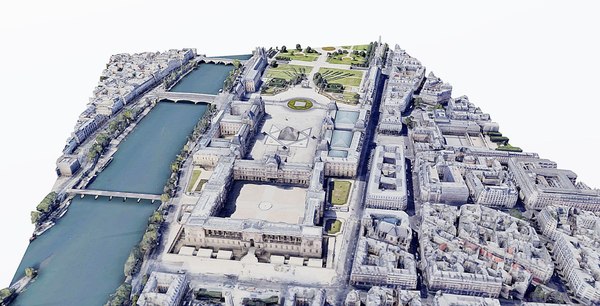 The Louvre - Museum model - TurboSquid 1778724