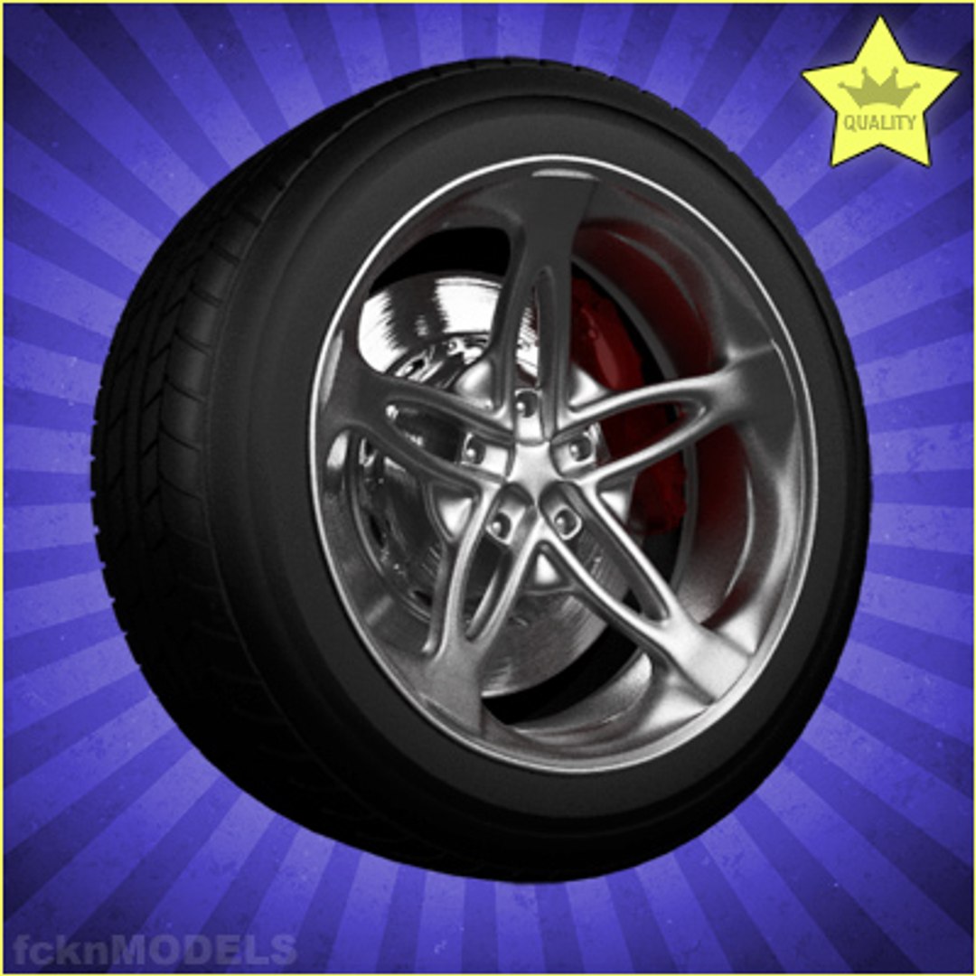 3d Car Wheel Model
