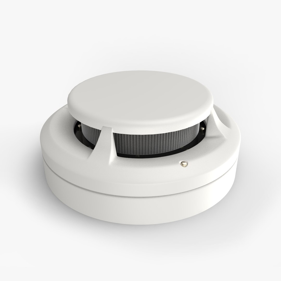 3d Model Smoke Detector Detects